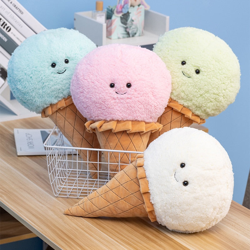 Cute Faced Ice-Cream Plush – Global Plushie